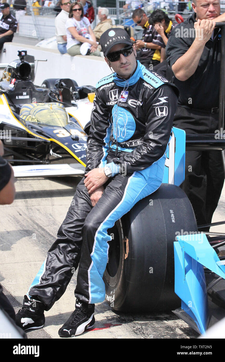 Tomas Scheckter awaits his turn to qualify on May 16, 2009 at the ...