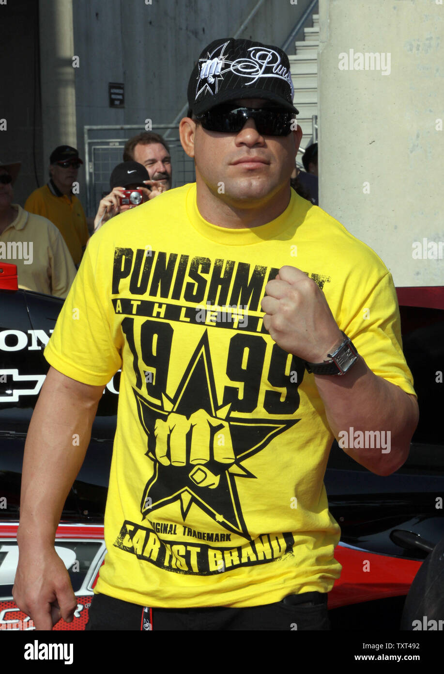 Mixed martial arts fighter Tito Ortiz walks the red carpet before the ...
