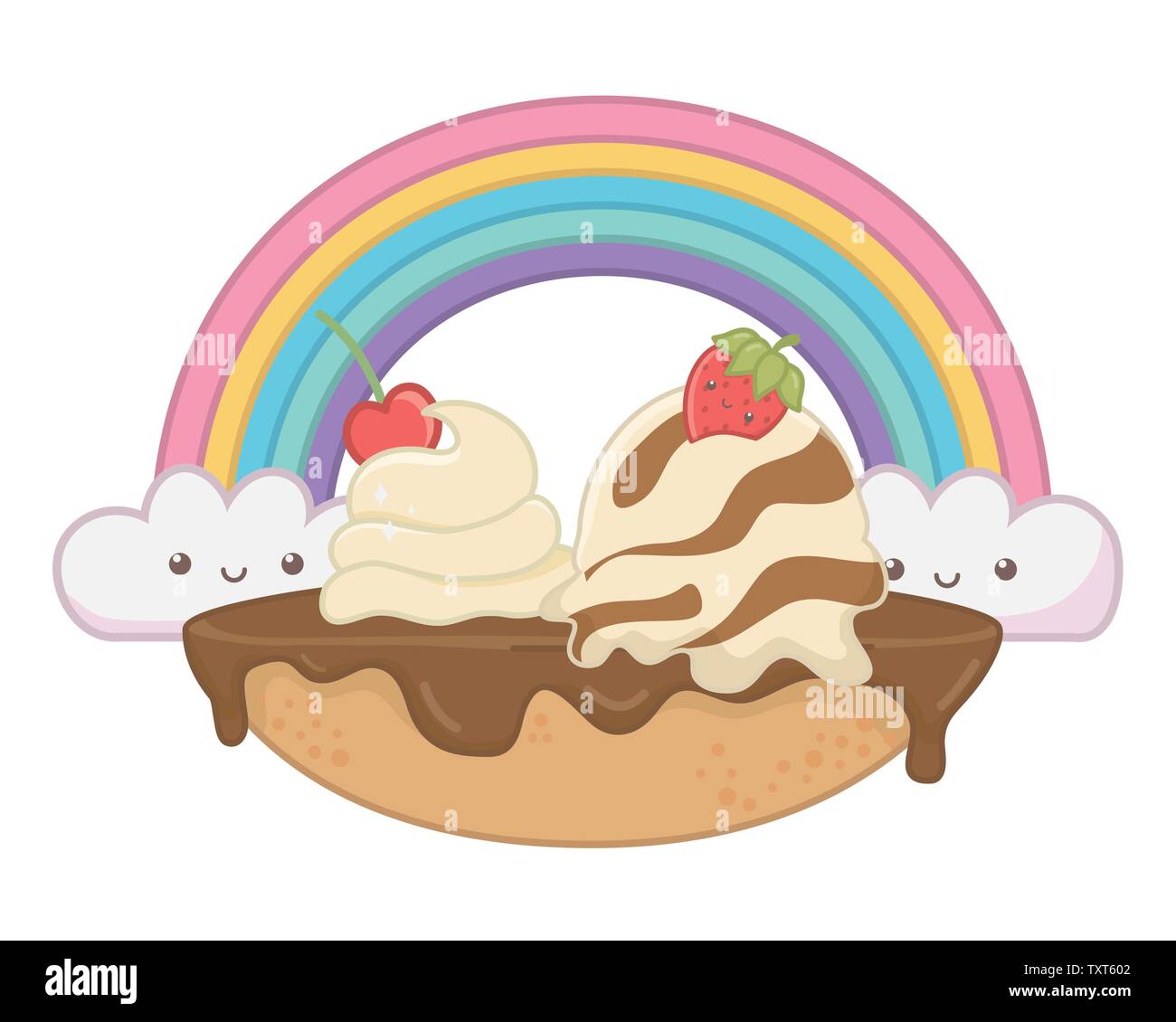 Sweet food design, dessert food delicious sugar snack and tasty theme ...