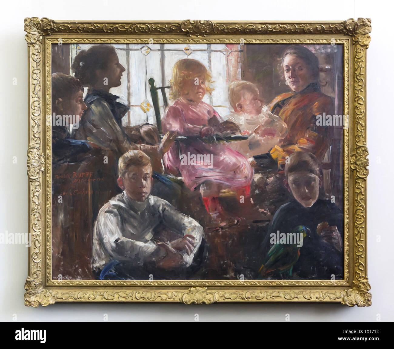 Painting 'The Family of the Painter Fritz Rumpf' by German ...