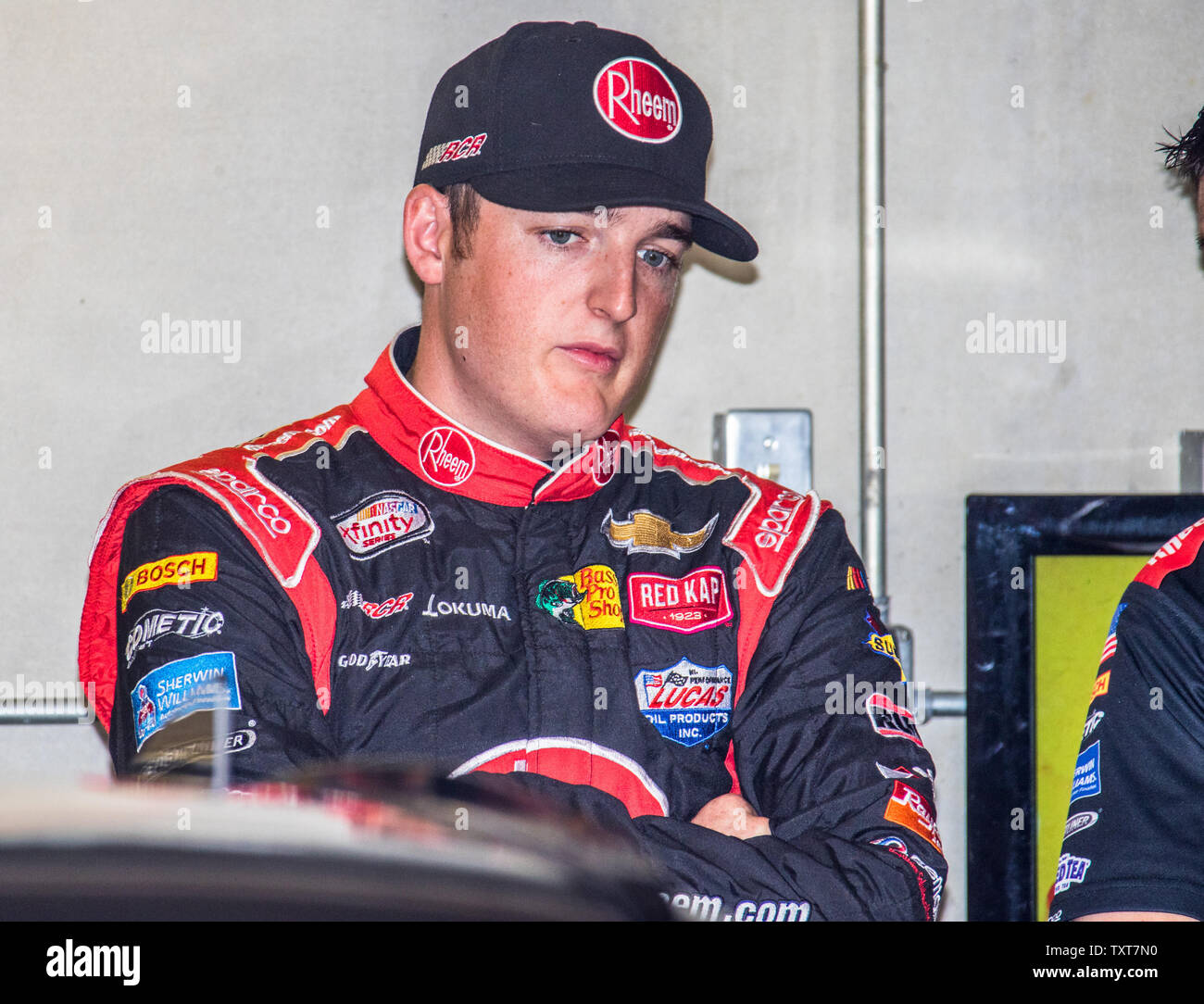 Ty Dillon awaits the start of Xfinity series practice as teams get ...