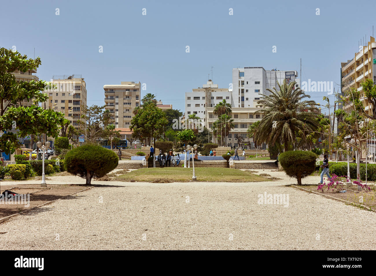Place de L’Independence in Dakar Senegal Africa Stock Photo - Alamy