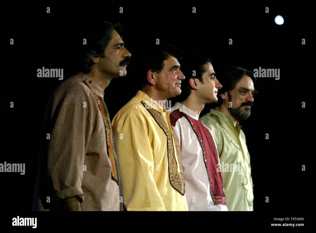 (L-R),Iranian fiddle (Kamancheh) musician Keyhan Kalhor, legendary ...