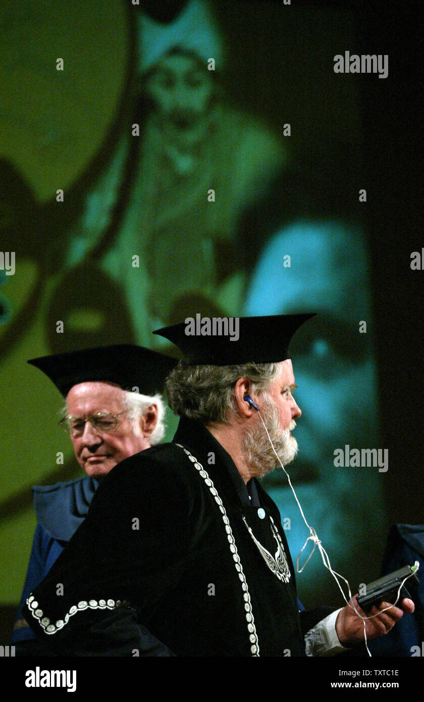 American professor Coleman Barks (R) poet and professor emeritus of ...