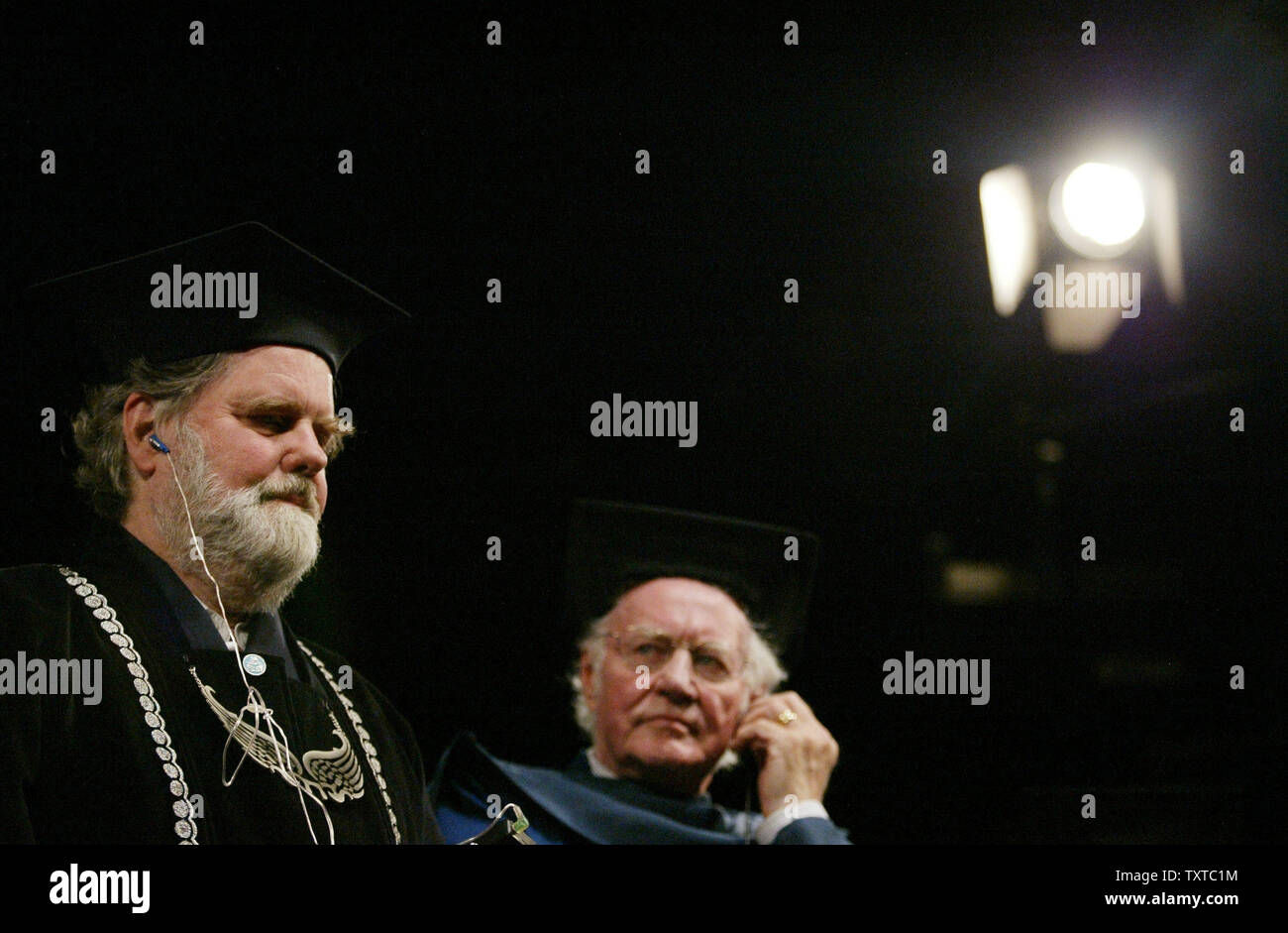 American professor Coleman Barks (L) poet and professor emeritus of ...