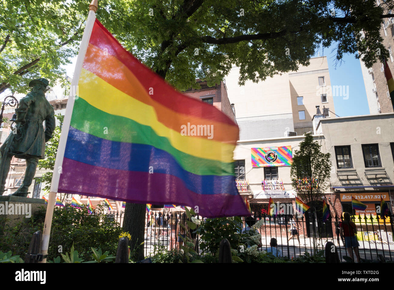 The Stonewall National Monument is located in Greenwich Village, NYC ...