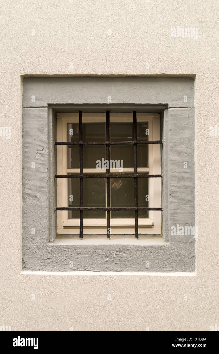 Black window grating hi-res stock photography and images - Alamy