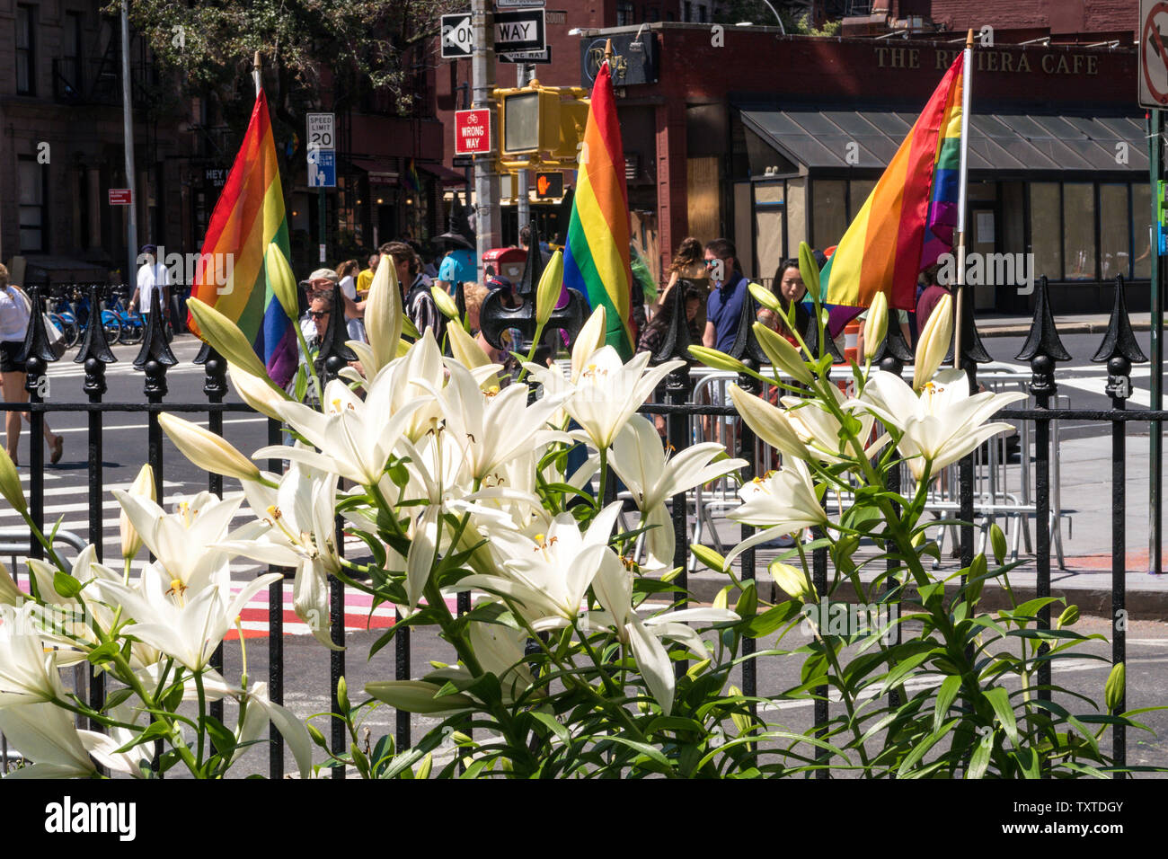 The Stonewall National Monument is located in Greenwich Village, NYC ...