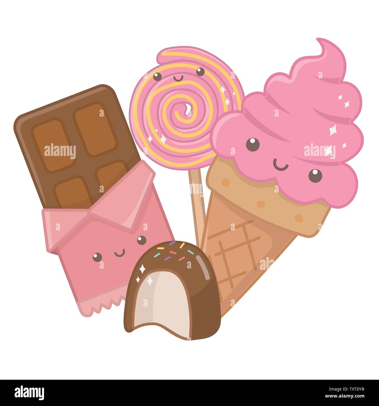 Sweet food design, dessert food delicious sugar snack and tasty theme ...