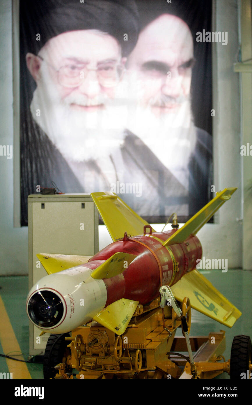 Irans newly developed "Qased" or harbinger 2000-pound 'smart' bomb is ...