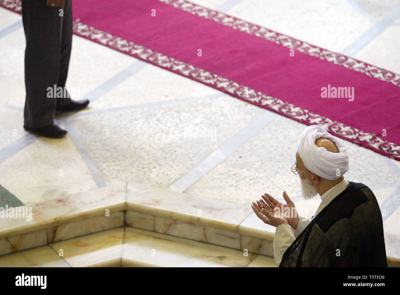 Top Iranian cleric Mohammad Emami Kashani leads the weekly Friday ...