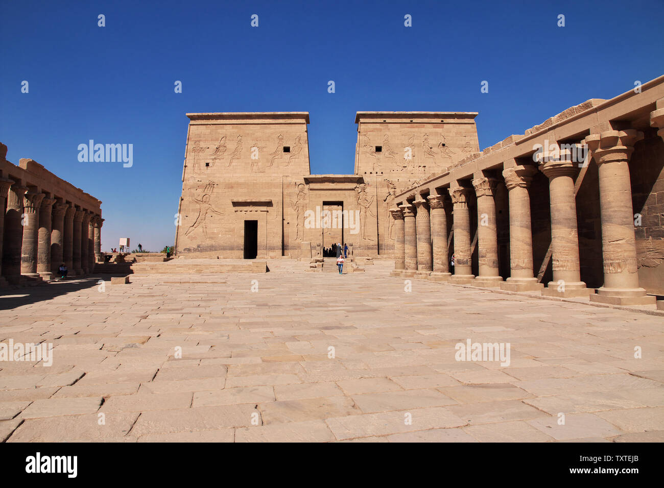 Temple of Isis on the Island of Philae, Egypt Stock Photo - Alamy