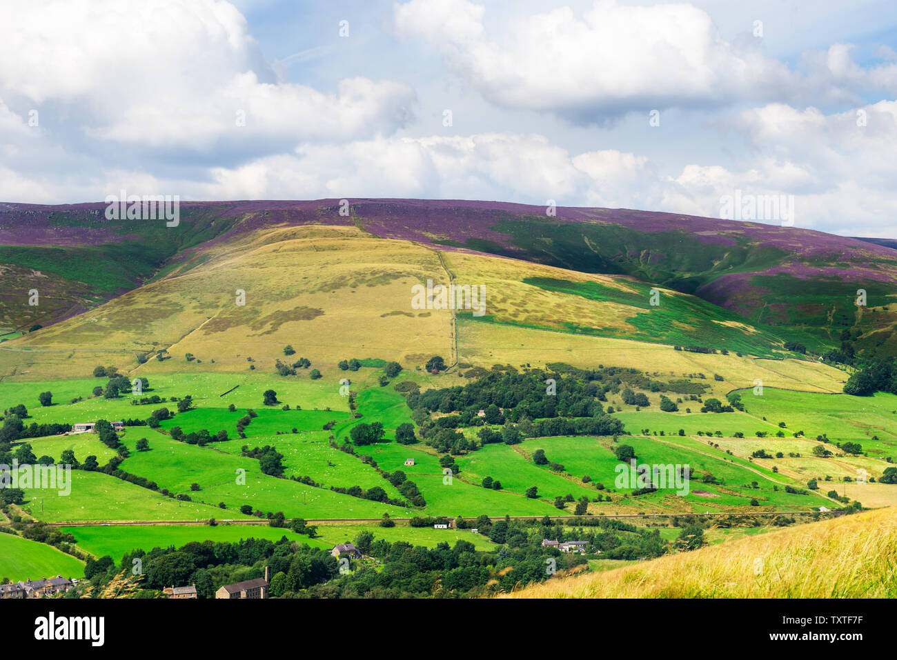 Mam Tor hill near Castleton and Edale in the Peak District National ...