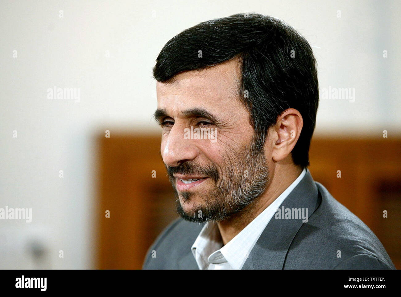 Iran's President Mahmoud Ahmadinejad speaks during an interview about ...