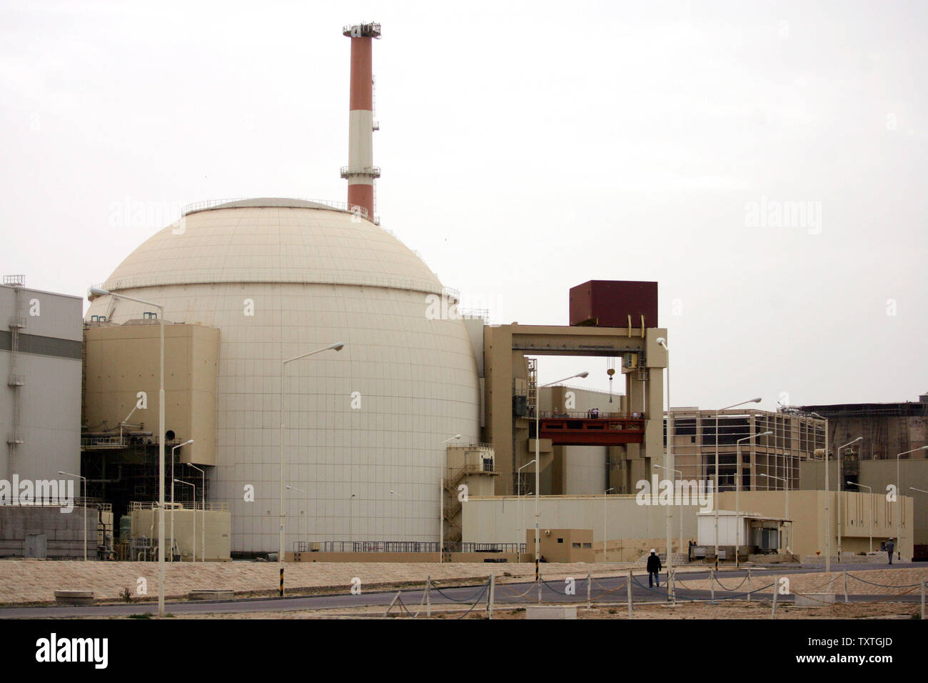 The Bushehr nuclear power plant is seen the Bushehr Port on the Persian ...