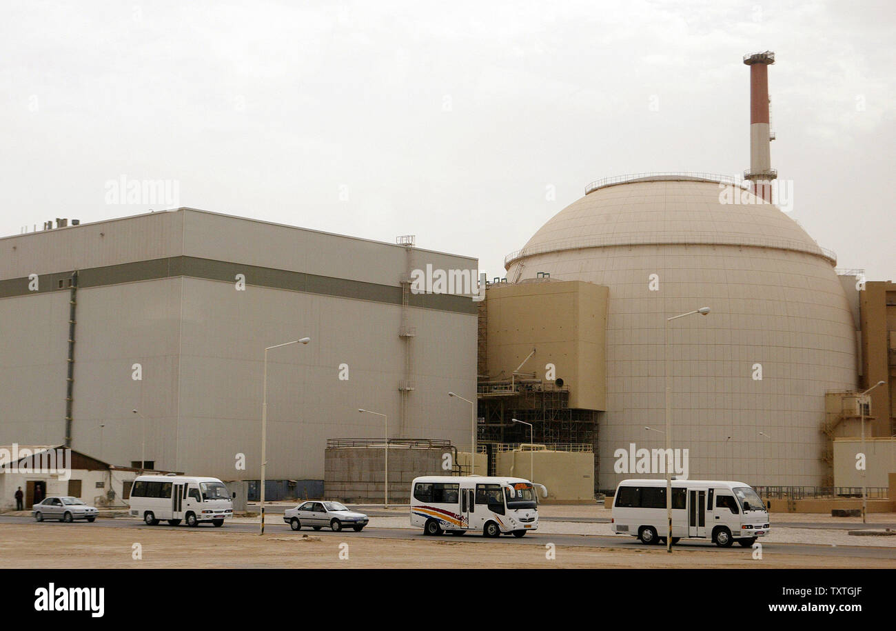 The Bushehr nuclear power plant is seen the Bushehr Port on the Persian ...