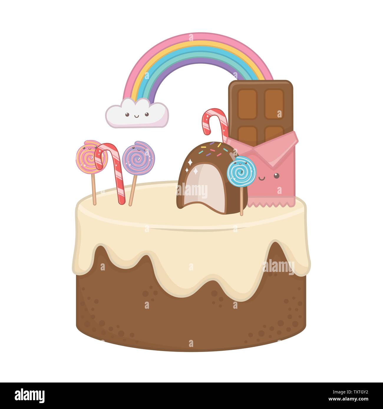 Sweet food design, dessert food delicious sugar snack and tasty theme ...