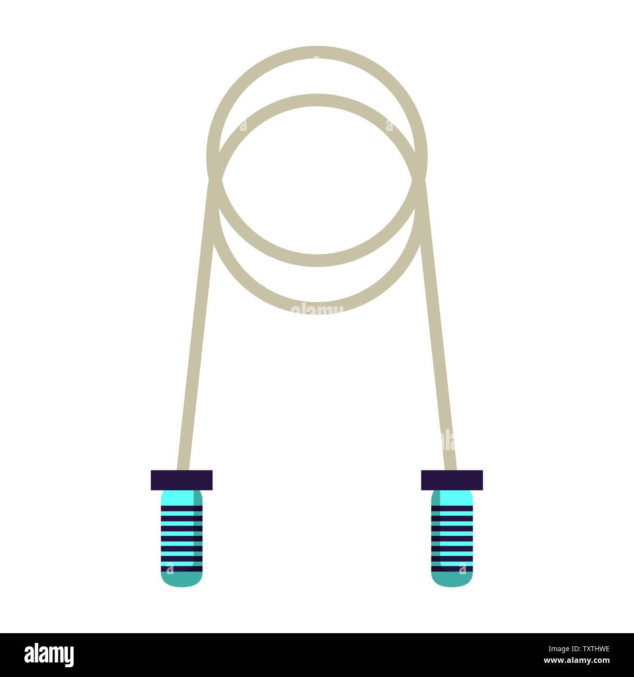 Blue skipping rope Stock Vector Images - Alamy
