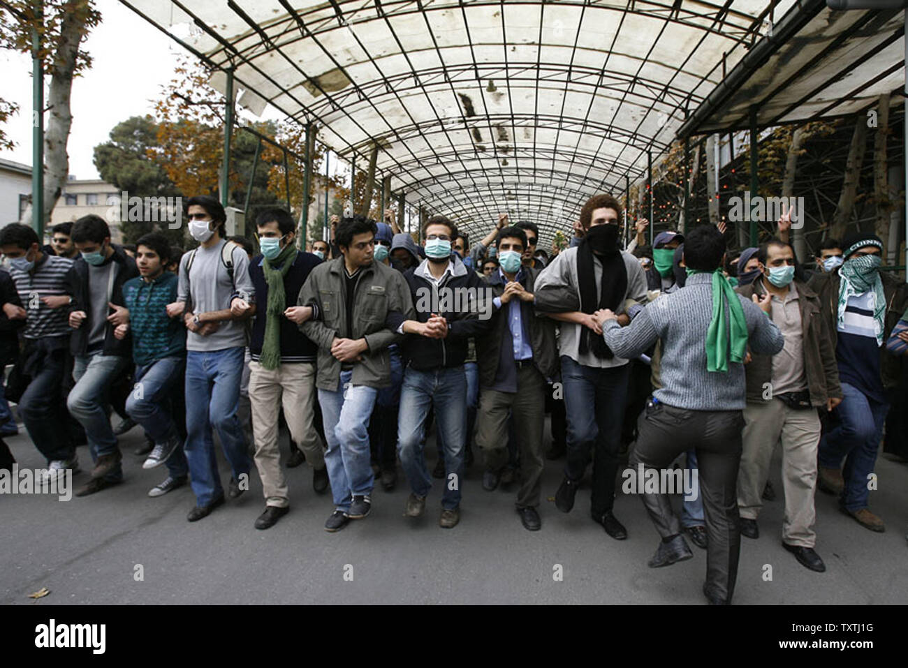 Iranian students and opposition supporters demonstrate against the ...