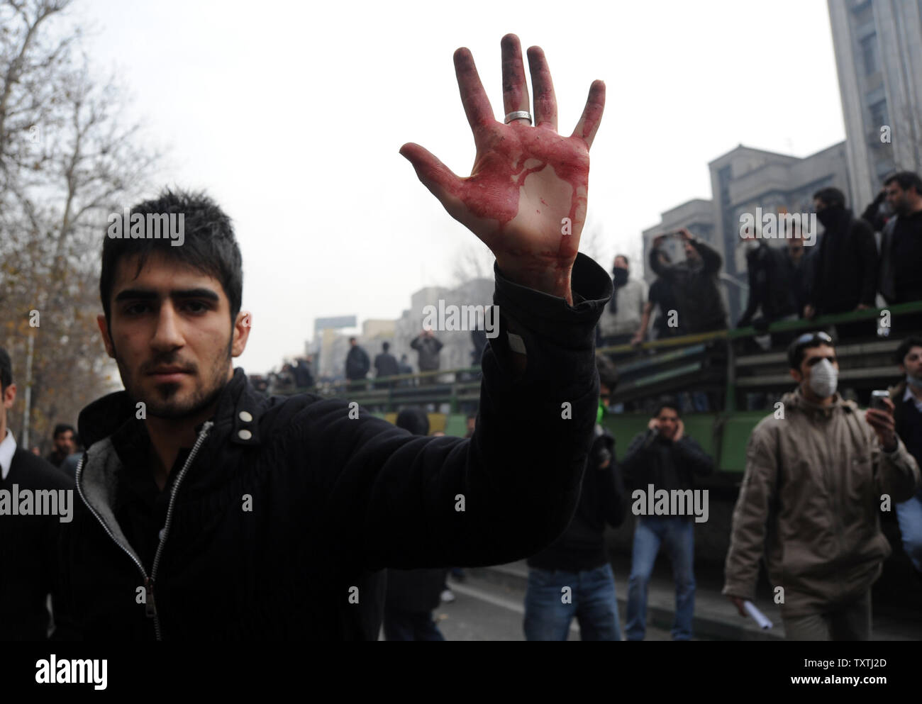 Iranian protester hi-res stock photography and images - Alamy
