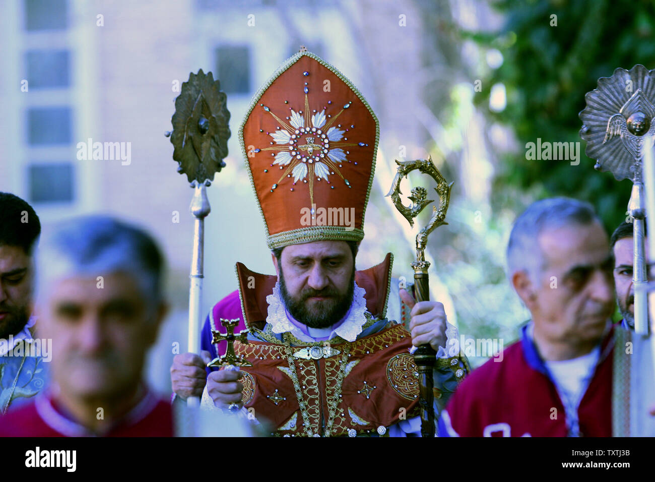 Bishop Charian leads Iranian Christians in a new year's day service at ...