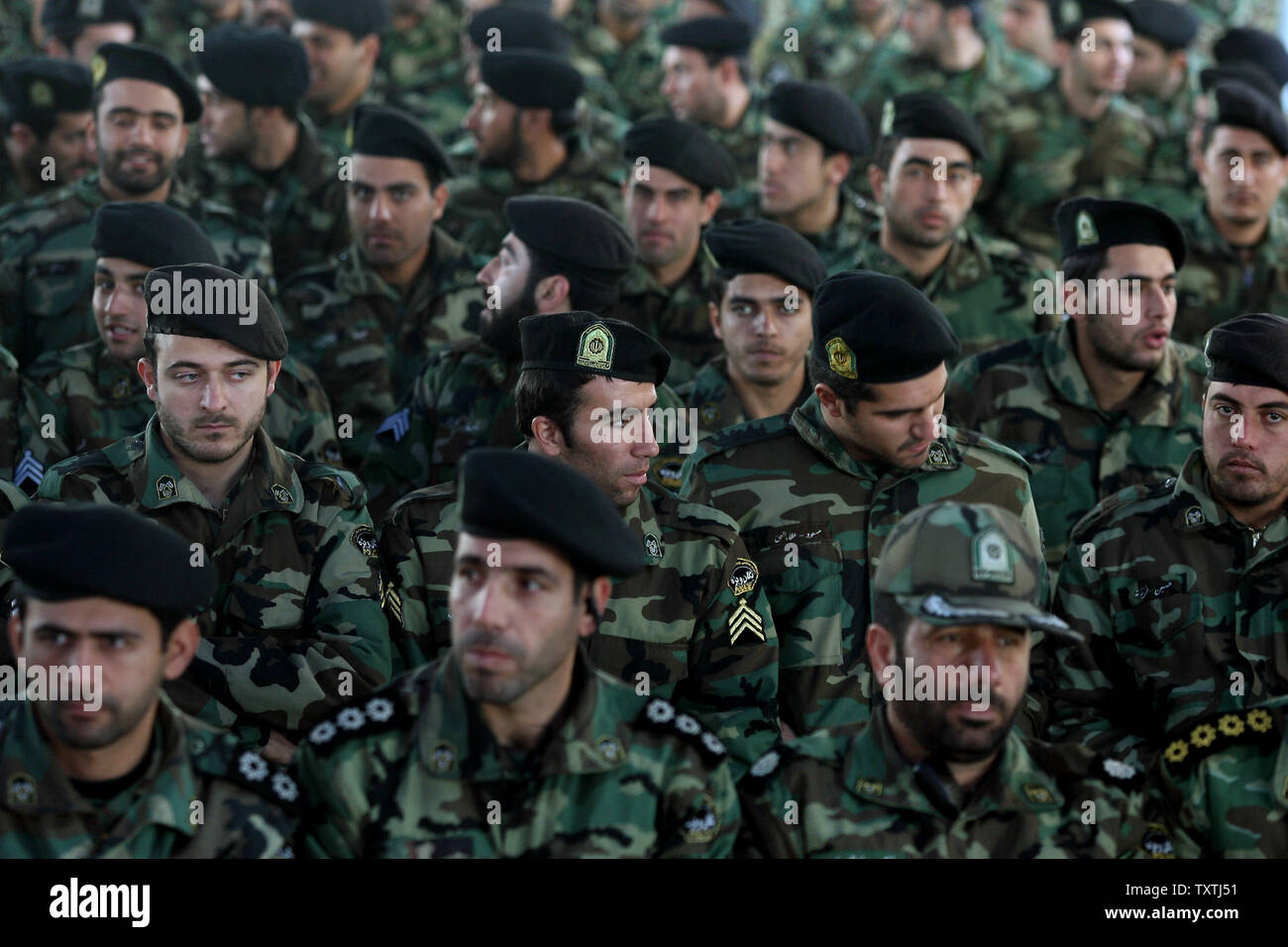 Members of Iran's elite Revolutionary Guards attend a celebration to ...