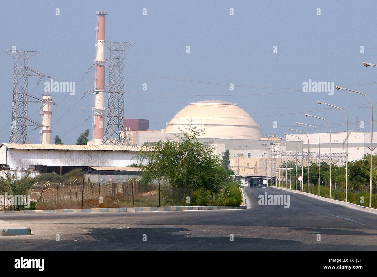 The reactor building of the nuclear power plant in Bushehr in southern ...