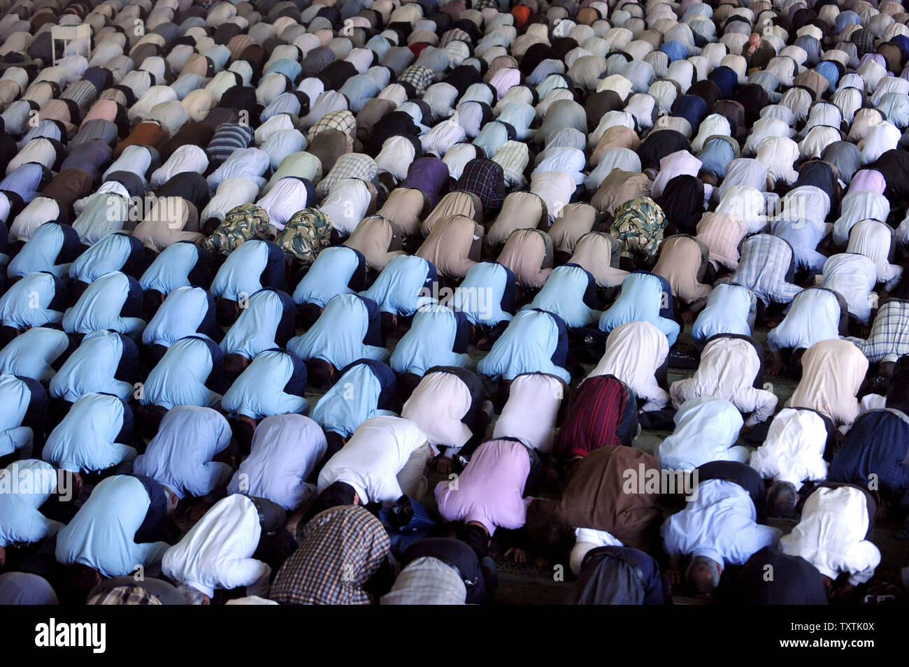 Iranians worship during Friday prayers at Tehran University on May 27 ...