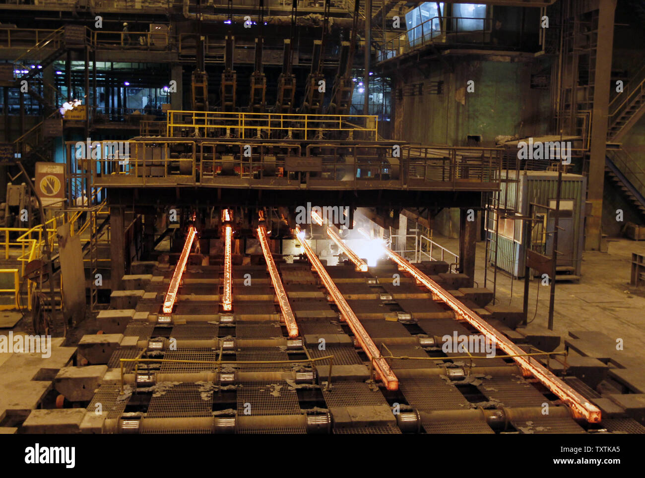 An interior view of Foulad Ahwaz steel facility in Khuzestan province ...