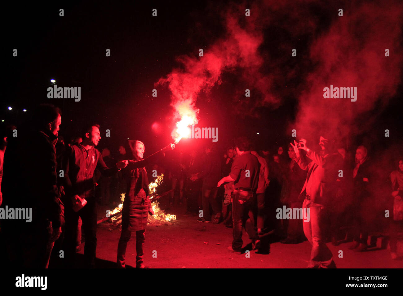 Iran festival of fire hi-res stock photography and images - Alamy