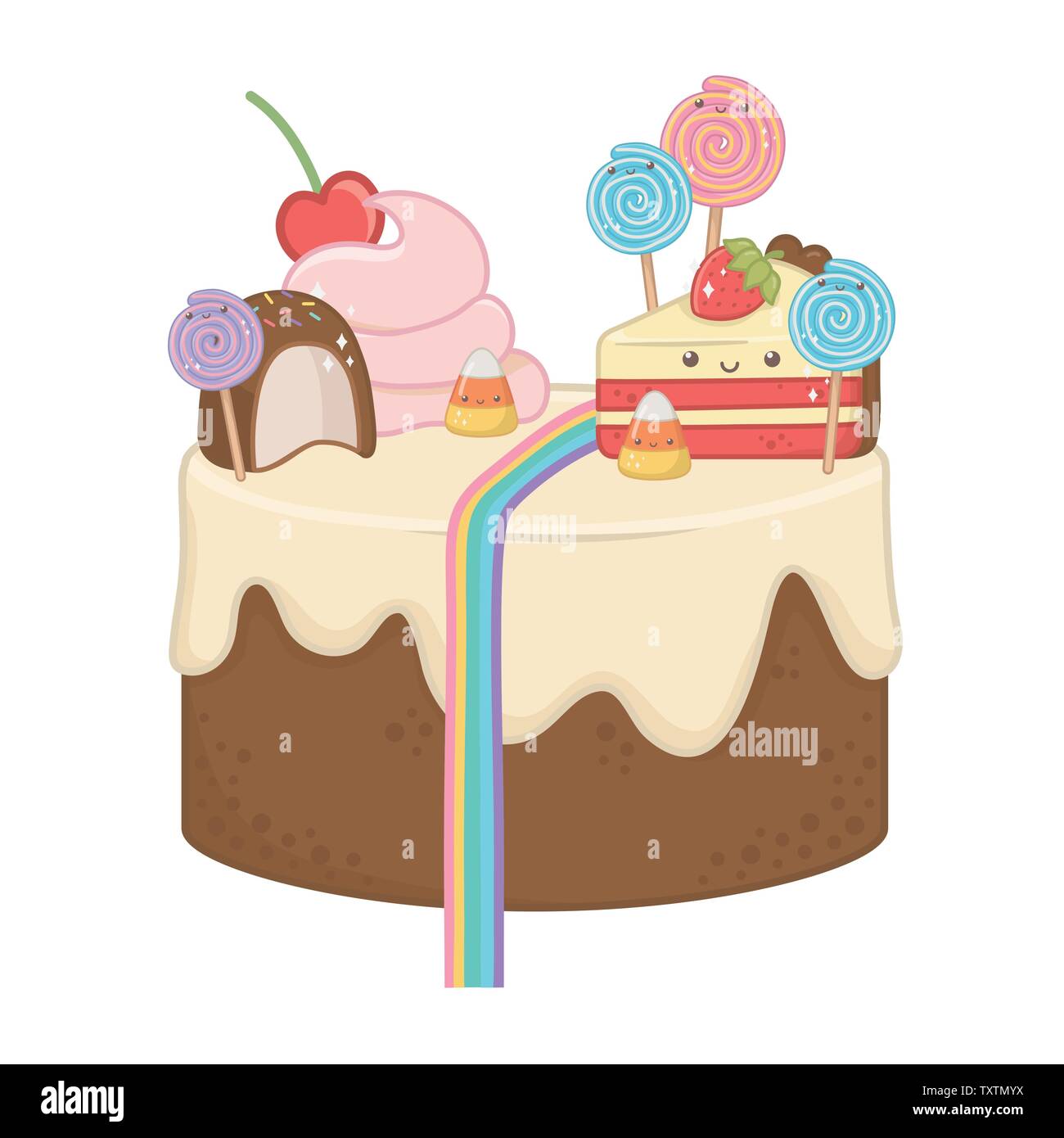 Sweet food design, dessert food delicious sugar snack and tasty theme ...