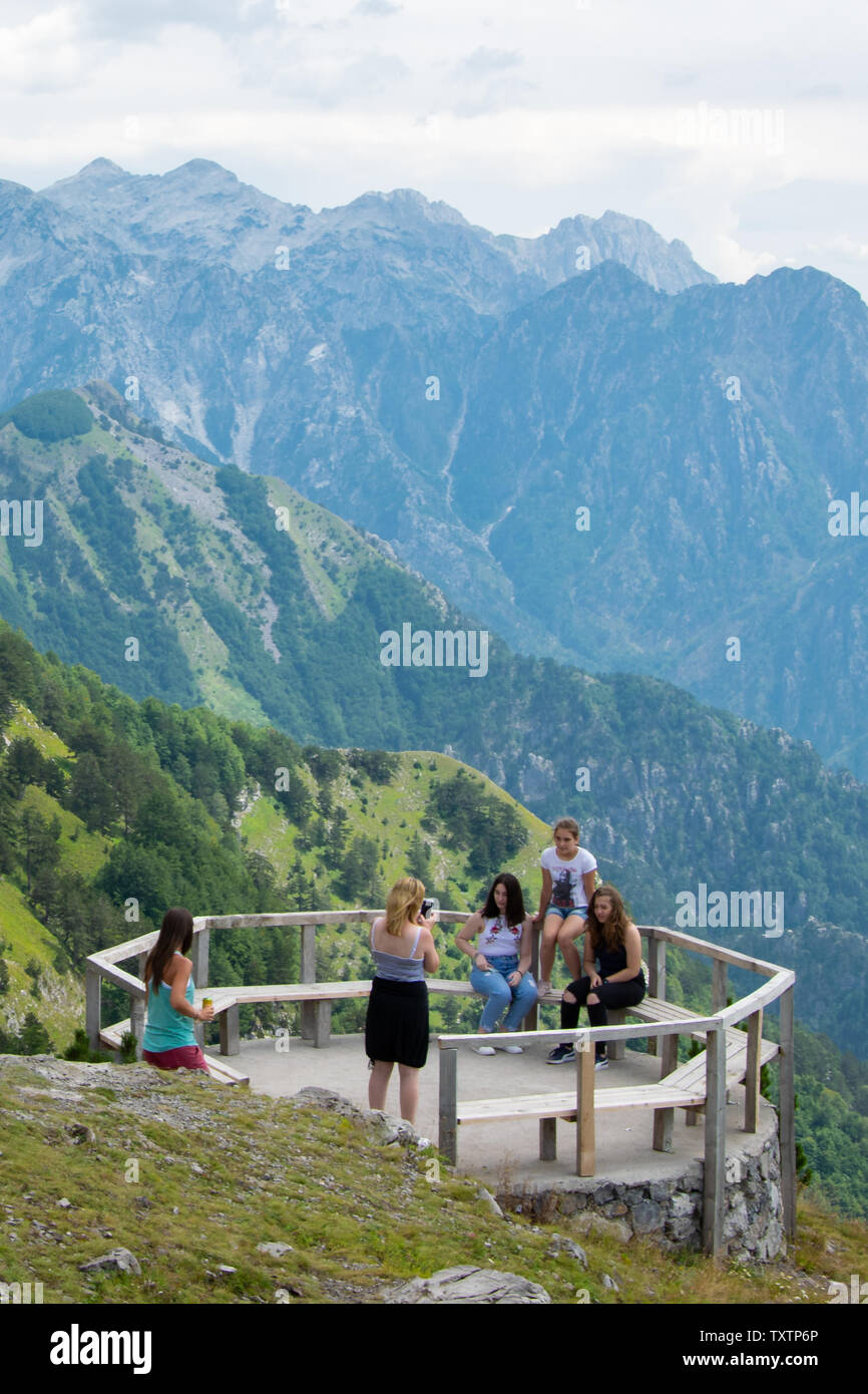 Tourists exploring the beautiful Albanian nature Stock Photo - Alamy Tourists exploring the beautiful Albanian nature Stock Photo - Alamy