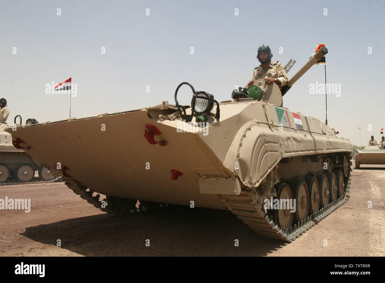 Members of the Iraqi security force patrol in Baghdad, Iraq, on June 30 ...