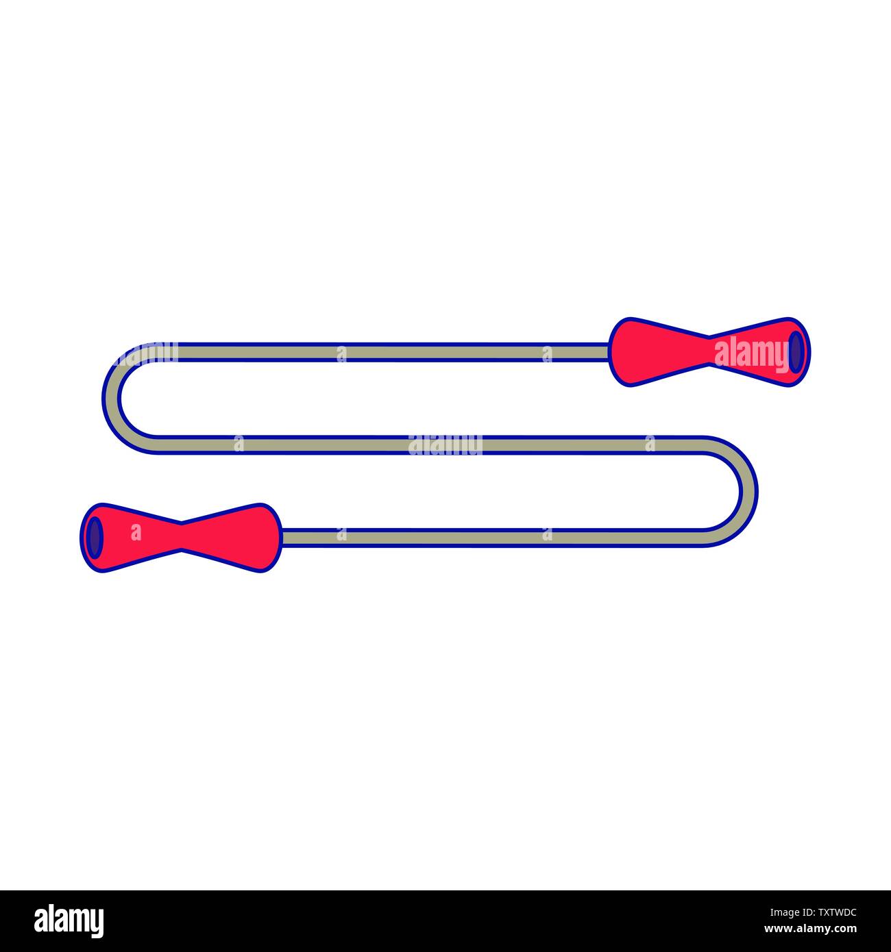 white and red jump rope Stock Vector Image & Art - Alamy