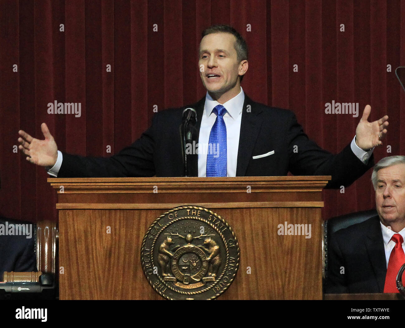 Missouri Governor Eric Greitens delivers his first State of the State ...