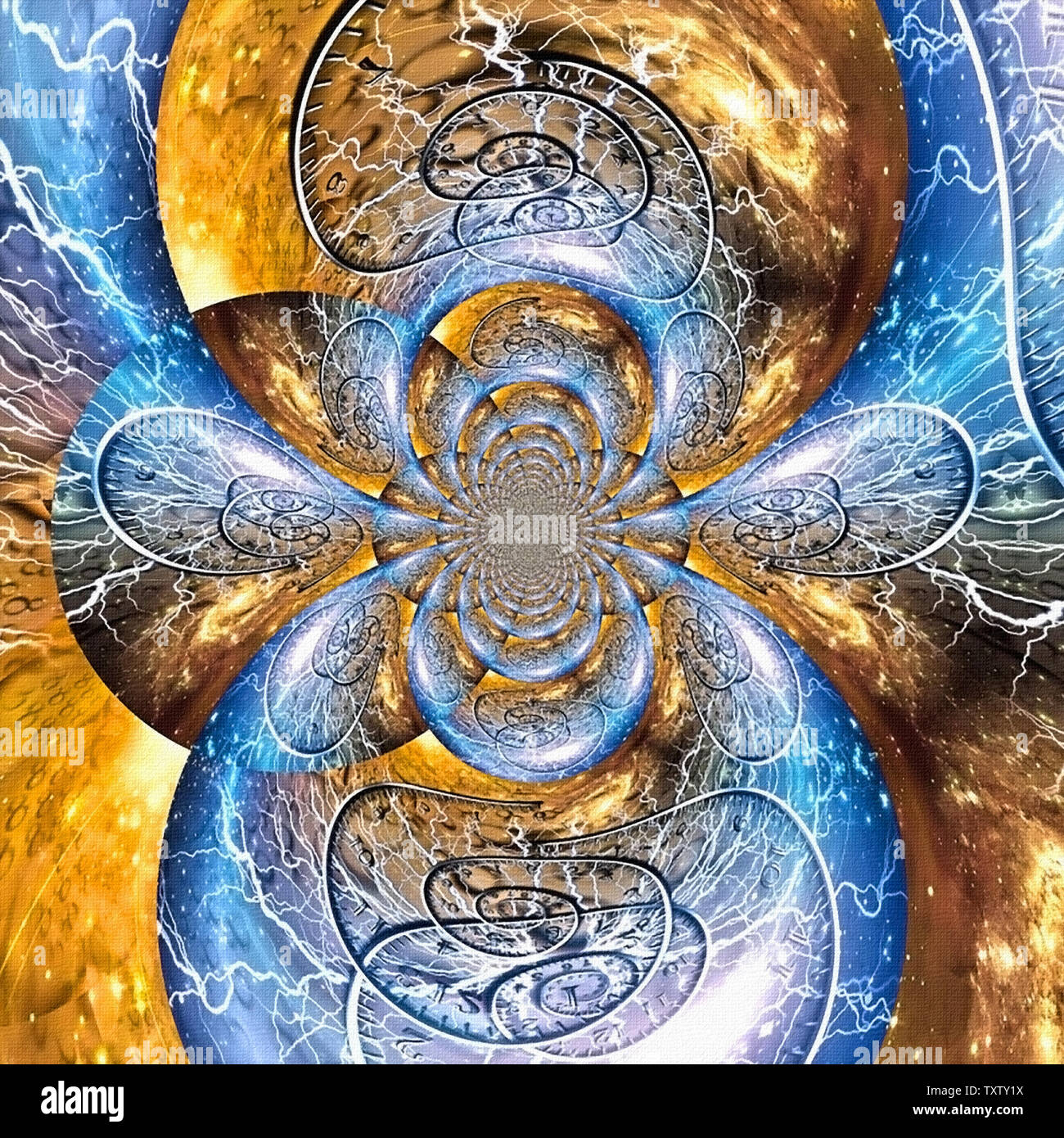 Abstract painting color texture. Modern dynamic fractal represents ...