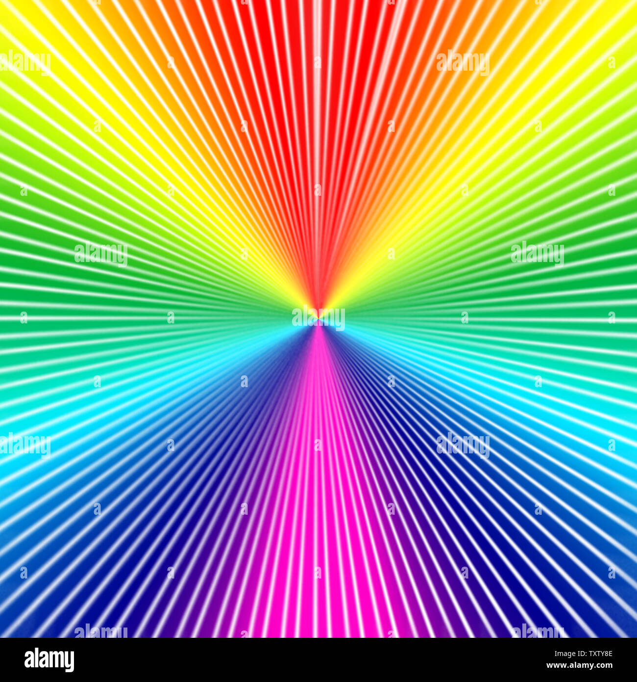 Rays in colors of rainbow. Artwork for creative graphic design. 3D ...