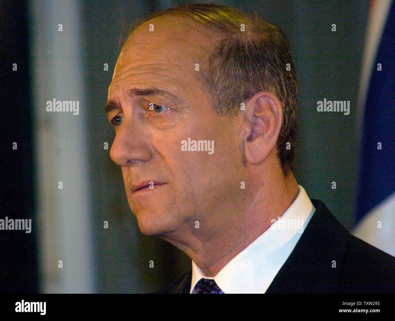Israeli Prime Minister Ehud Olmert speaks during a joint press ...