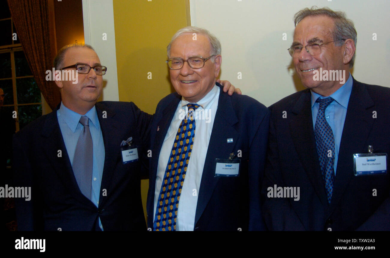 left to right: Eitan Wertheimer, President of Iscar, billionaire and ...