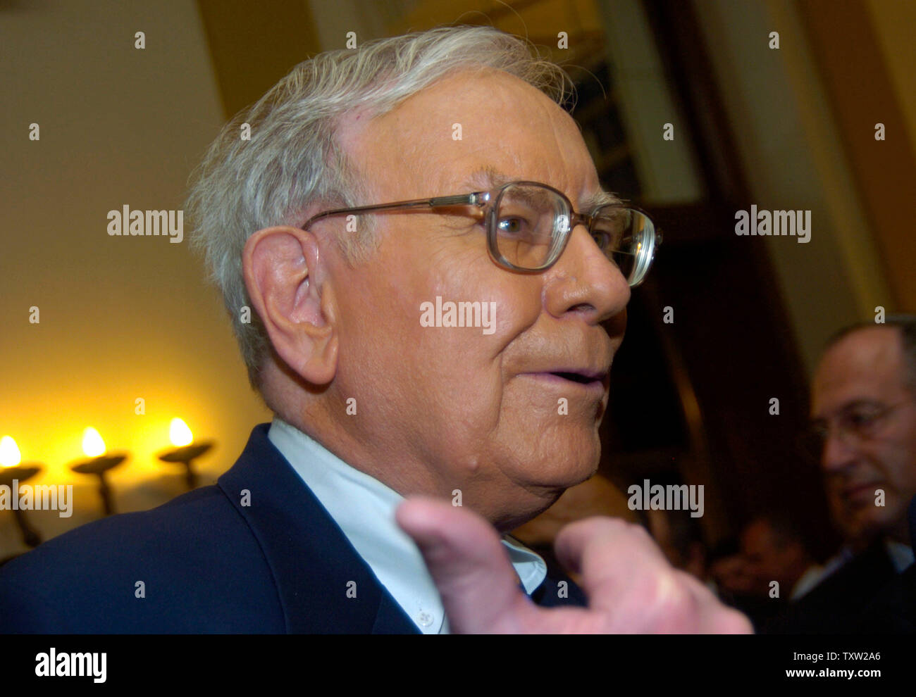 Billionaire and CEO of Berkshire Hathaway Warren Buffett attends a ...