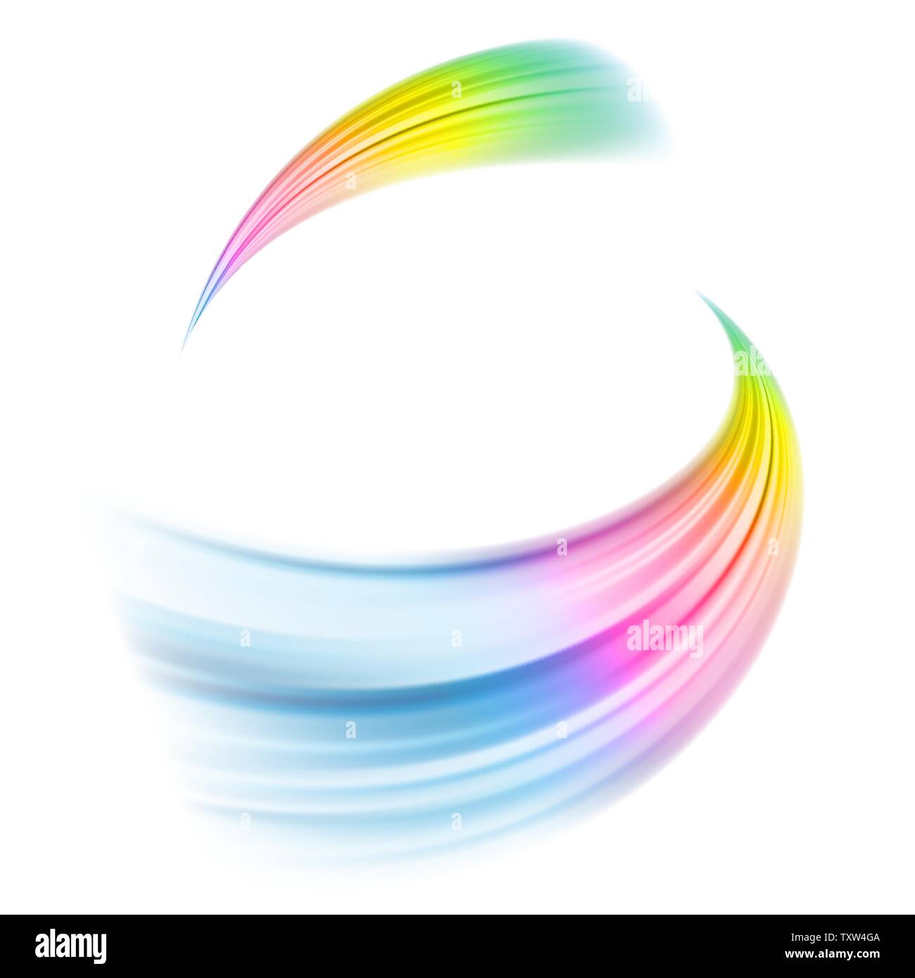 Consisting of streamlines rainbow abstract background material.It's ...