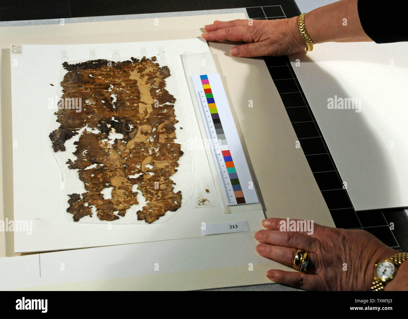 Dead sea scroll fragments hi-res stock photography and images - Alamy