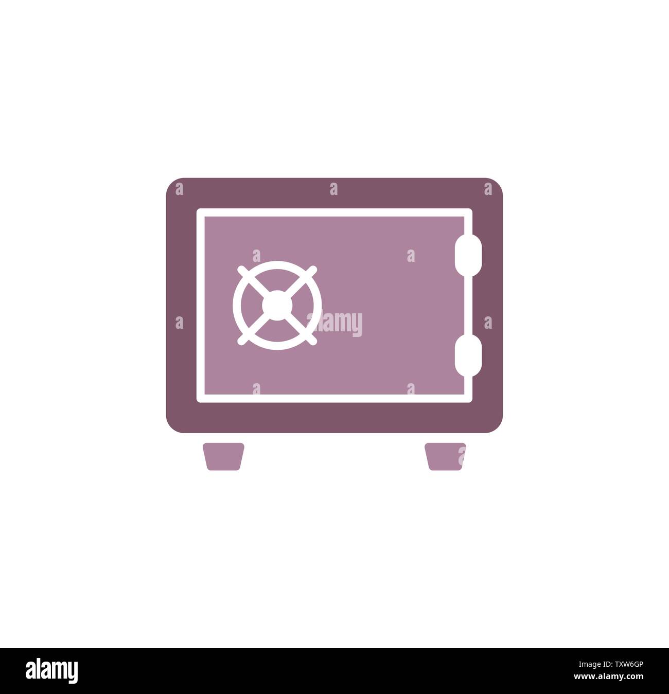 Money safe icon on background for graphic and web design. Simple ...