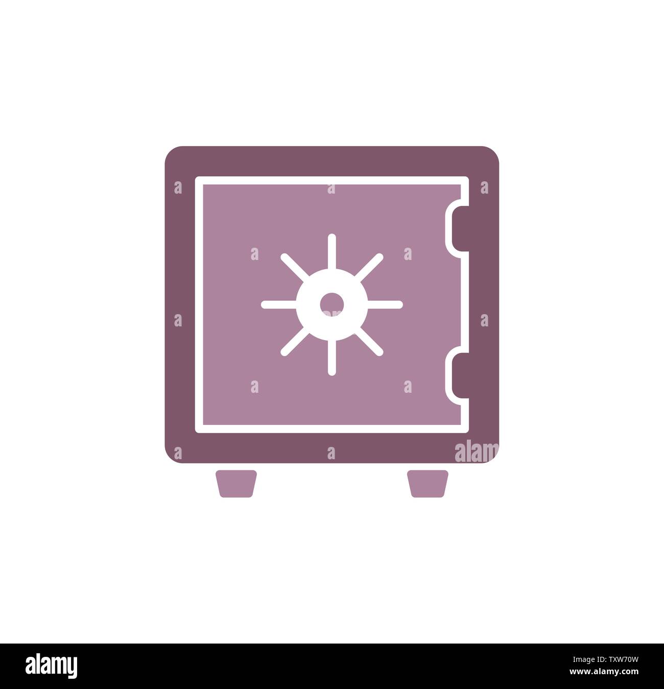 Money safe icon on background for graphic and web design. Simple ...