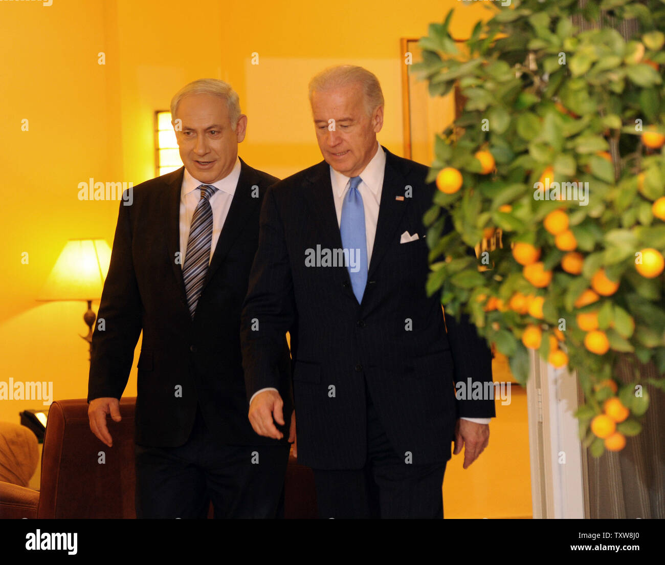 Netanyahu biden hi-res stock photography and images - Alamy