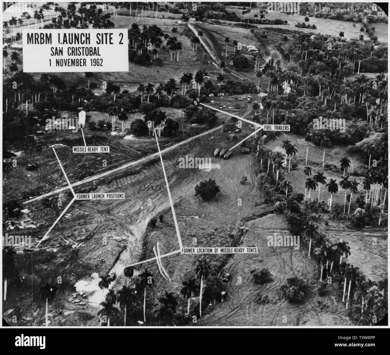 Aerial Photograph of Medium Range Ballistic Missile Launch Site Two at ...