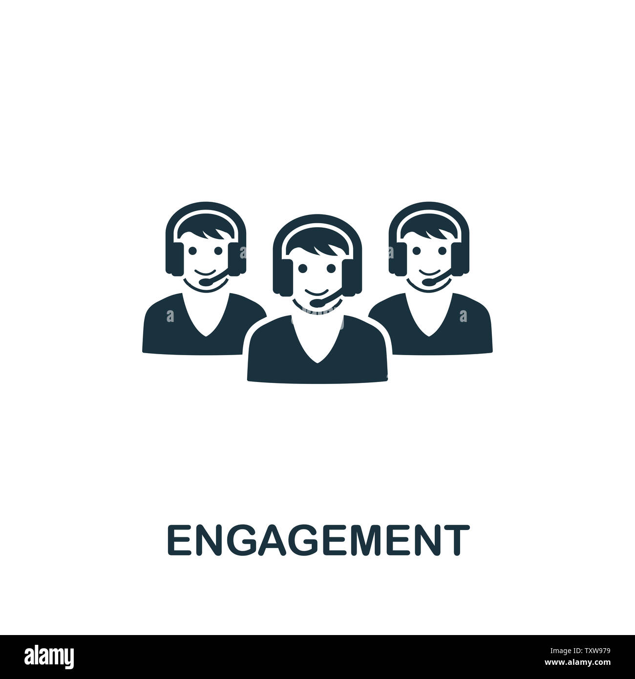 Engagement icon symbol. Creative sign from gamification icons ...