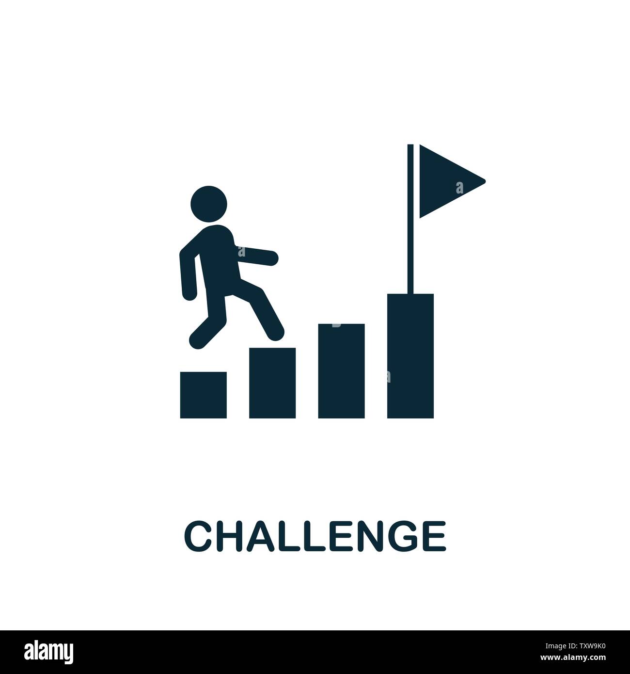 Challenge vector icon illustration. Creative sign from gamification ... Challenge vector icon illustration. Creative sign from gamification ...