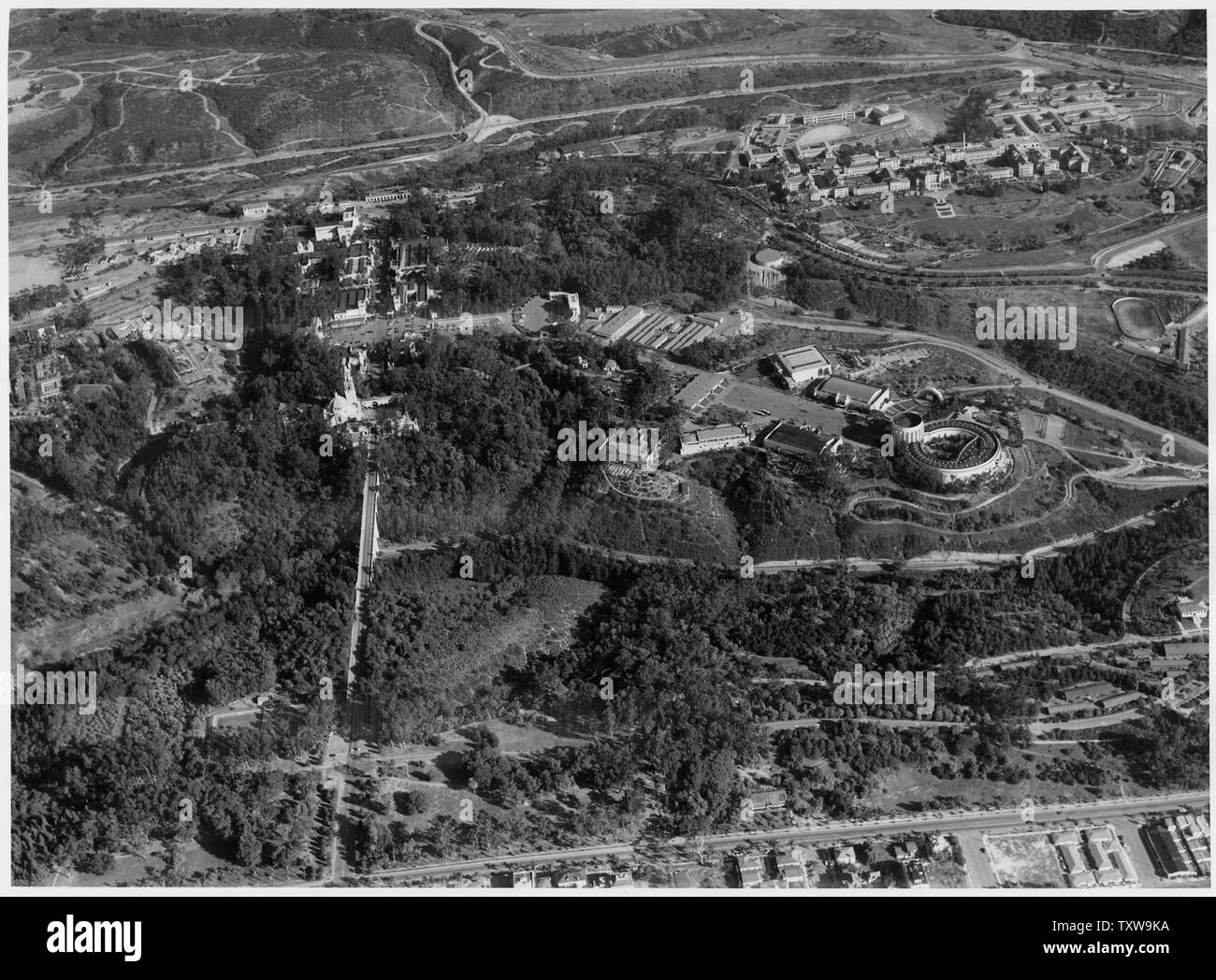 Aerial view of Camp Kidd looking east, San Diego, California. Altitude ...
