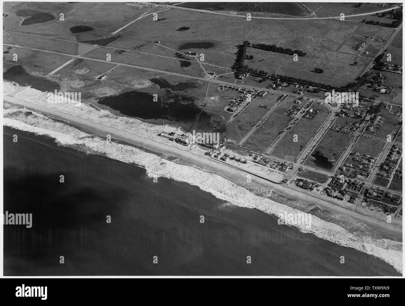 Aerial view of Radio Compass Station looking east, Imperial Beach ...